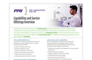 GMP Lab Capabilities and Services Overview | PPD