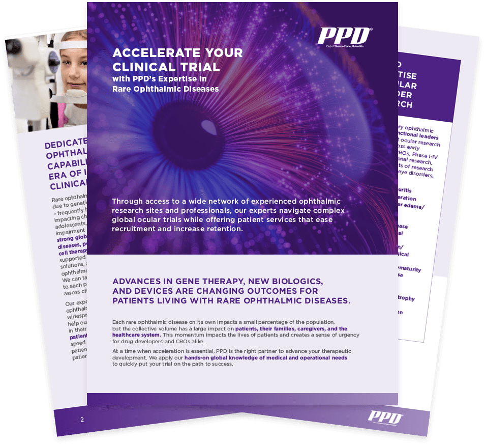 Therapeutic Ophthalmology Clinical Trial Experience | PPD